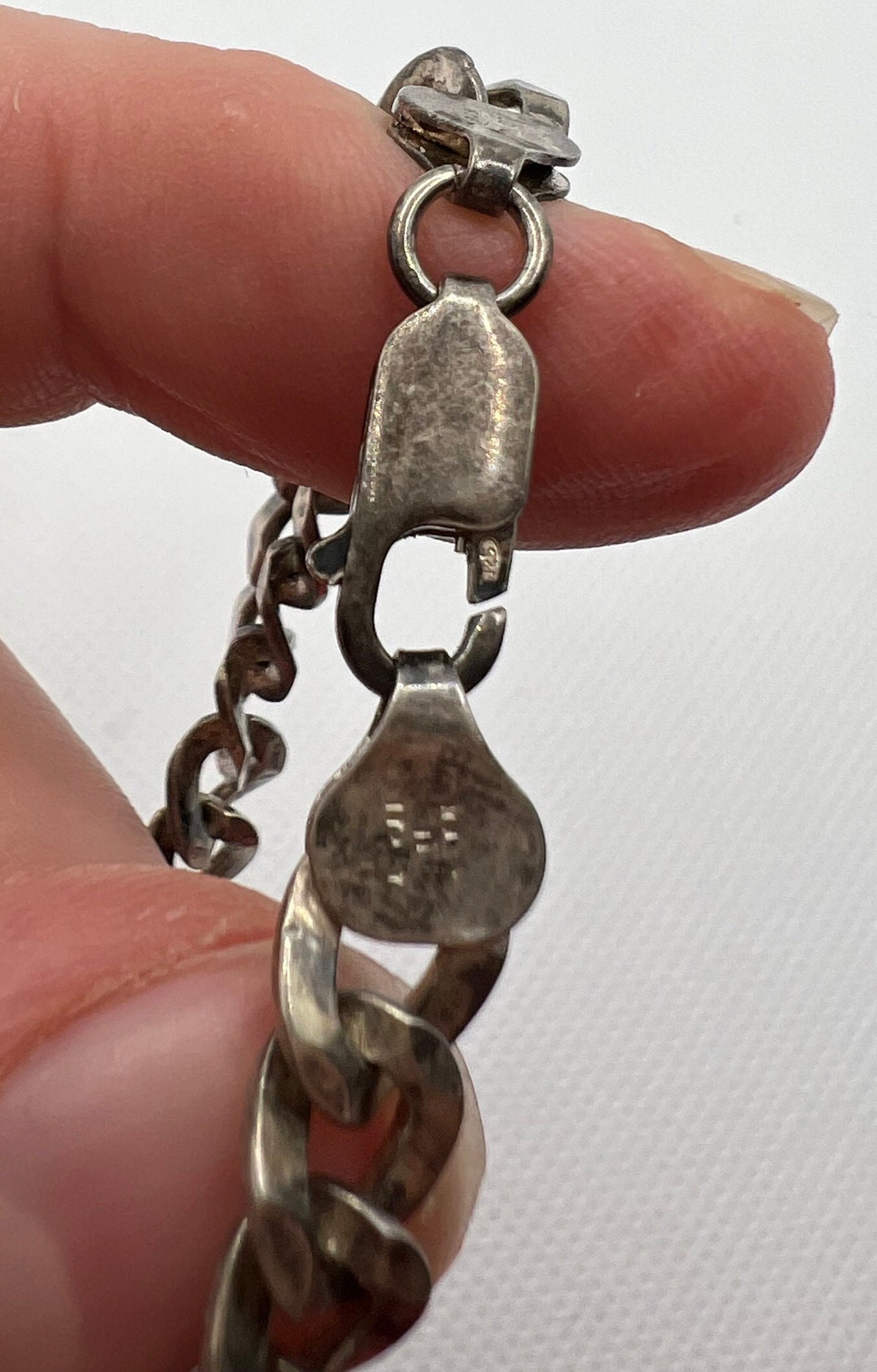 Vintage Milor Italy Silver Curb Chain - Etsy