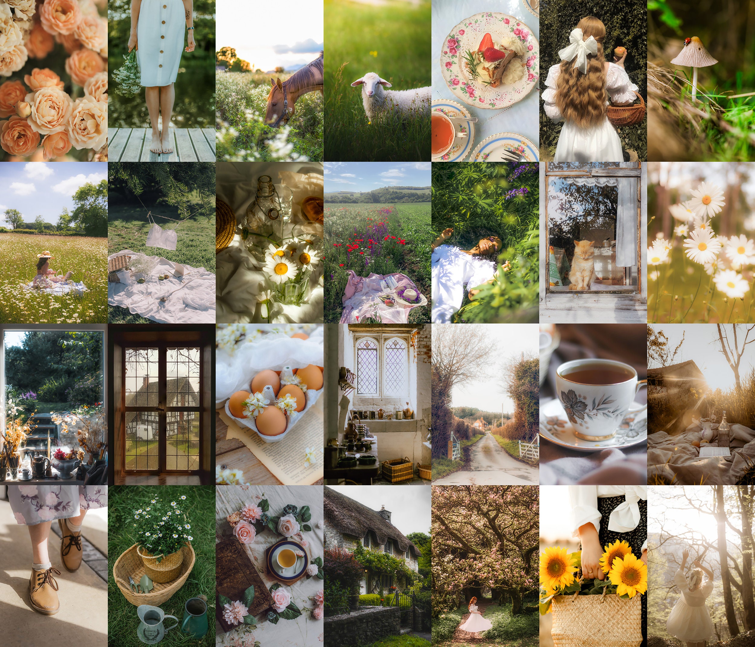 Cottagecore Collage Kit | Instant Digital Download | 125 Prints ...