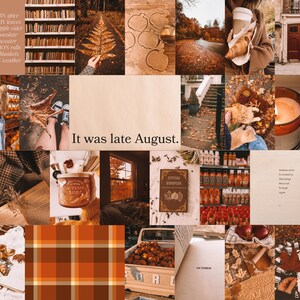 Pumpkin Spice Aesthetic Collage Kit | 135 Prints | Autumn Wall Art ...
