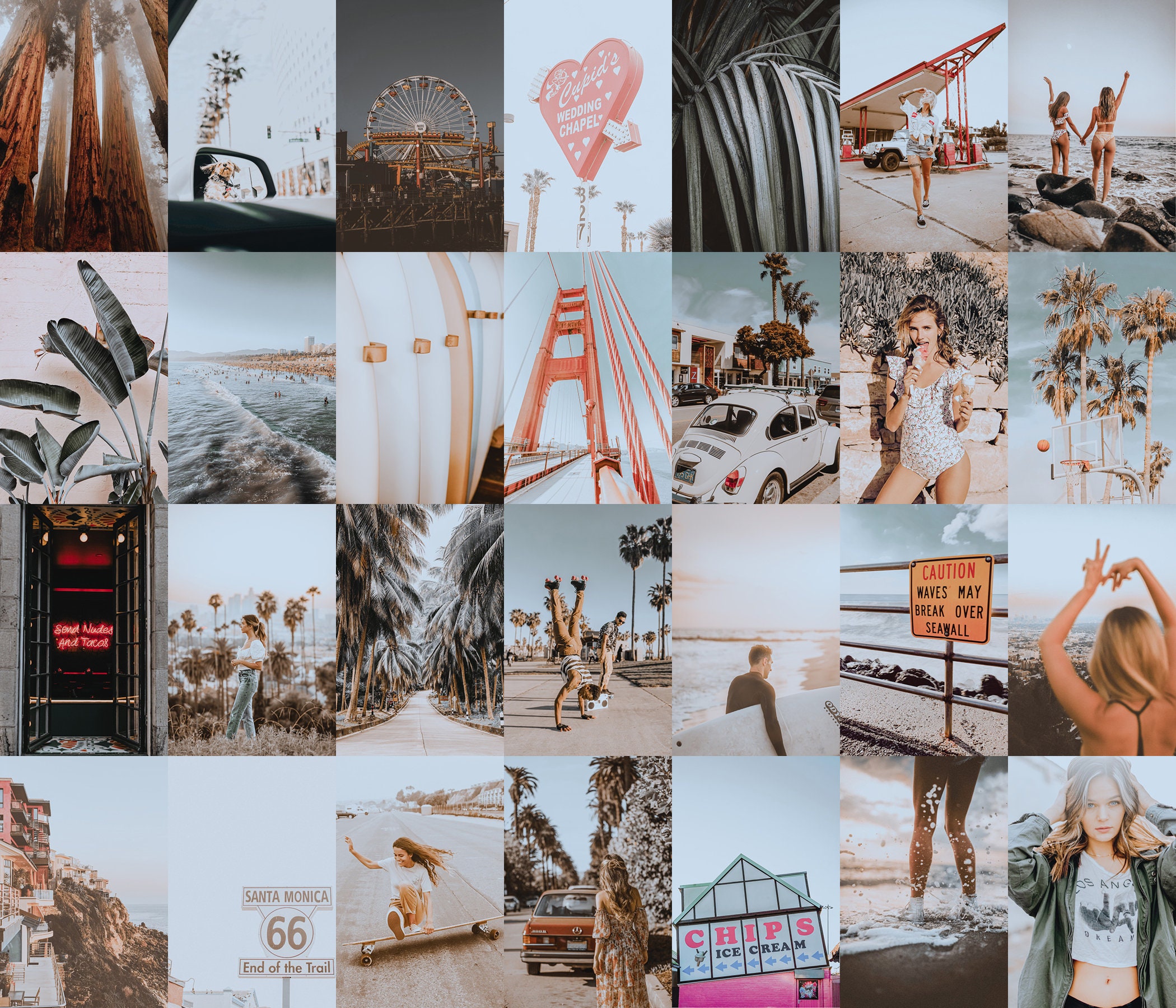 California Collage Kit | 125 Cali Vibes Aesthetic Prints (digital ...