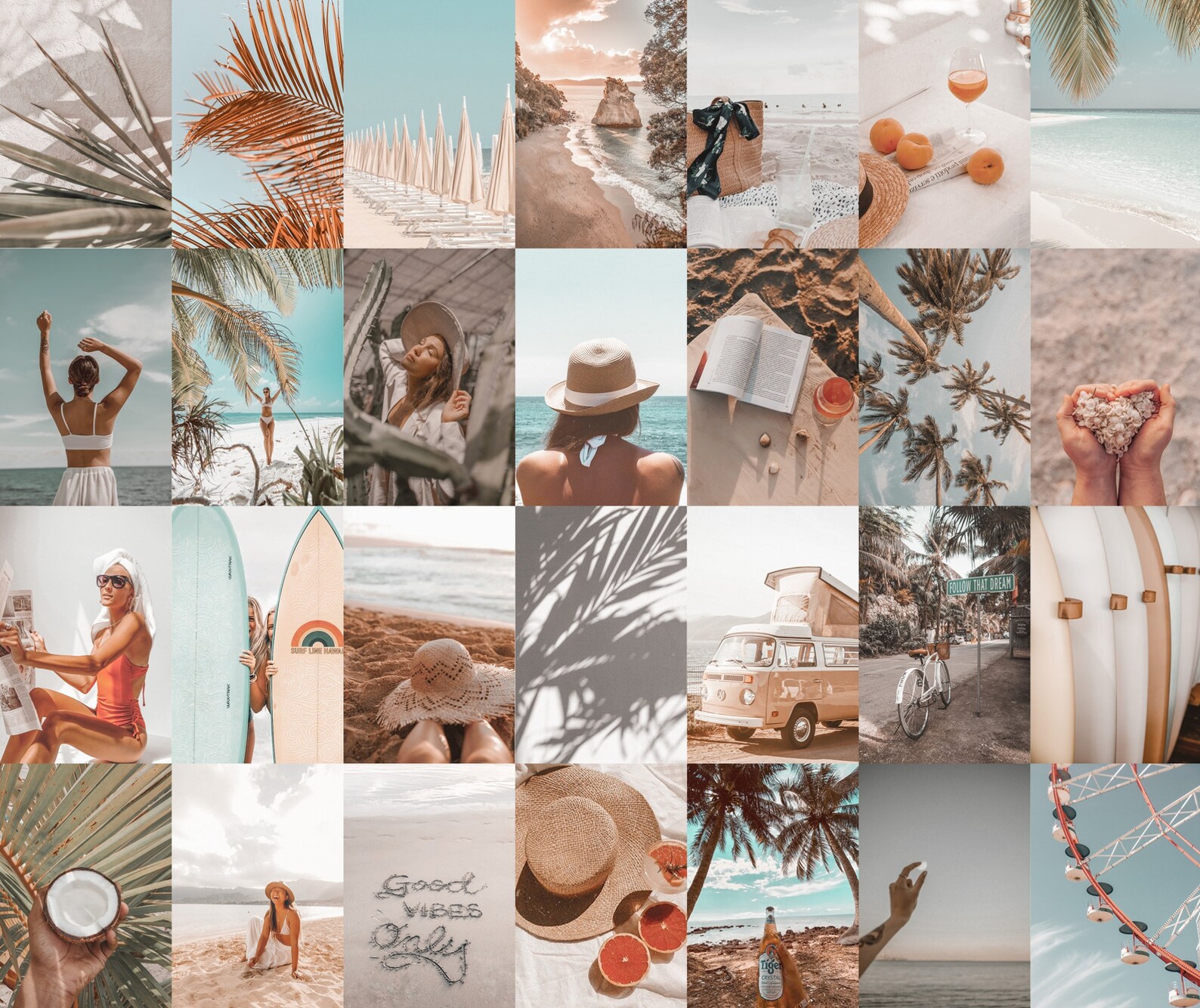 Soft Summer Vibes Collage Kit | Instant Digital Download | 150 Prints ...