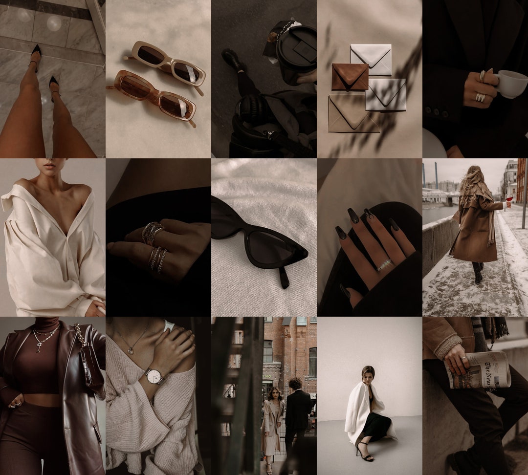 Neutral Brown Collage Kit Digital Download | 200 Pc Aesthetic Art Pack ...
