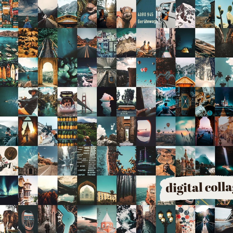 Travel Collage - Etsy