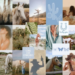 Coastal Cowgirl Collage Kit | Instant Digital Download | 155 Prints ...