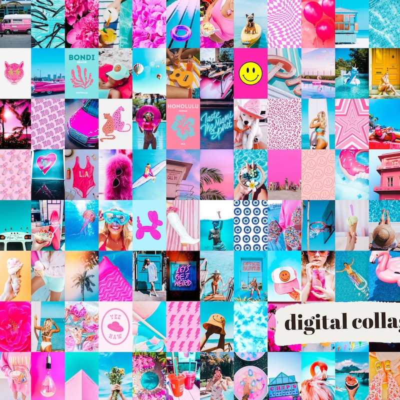 Preppy Photo Collage - Etsy