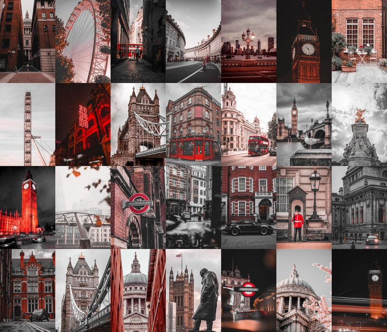 London Collage Kit | Instant Digital Download | 125 Prints | London ...