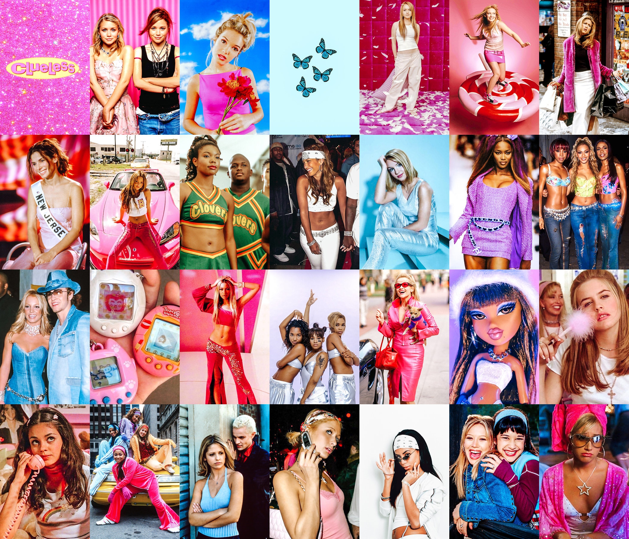 Y2K Collage Kit Instant Digital Download 150 Prints Bright 2000's ...