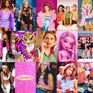 Y2K Collage Kit | Instant Digital Download | 150 Prints | Bright 2000's ...