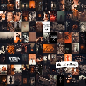 Scary Movie Collage Kit | 225 Prints | Halloween Aesthetic Printable ...