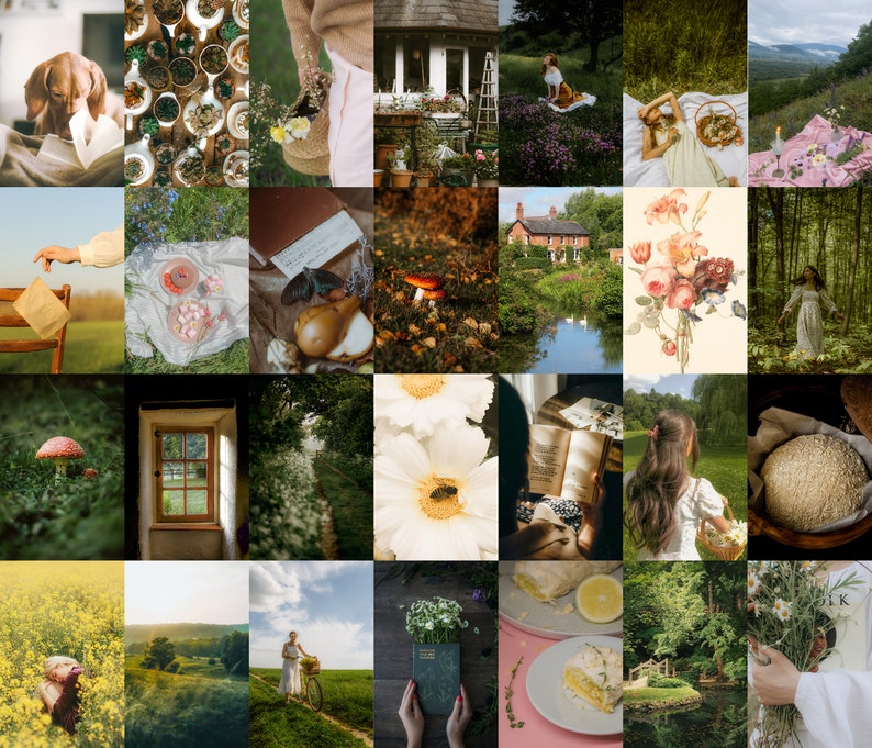 Cottagecore Collage Kit | Instant Digital Download | 125 Prints ...