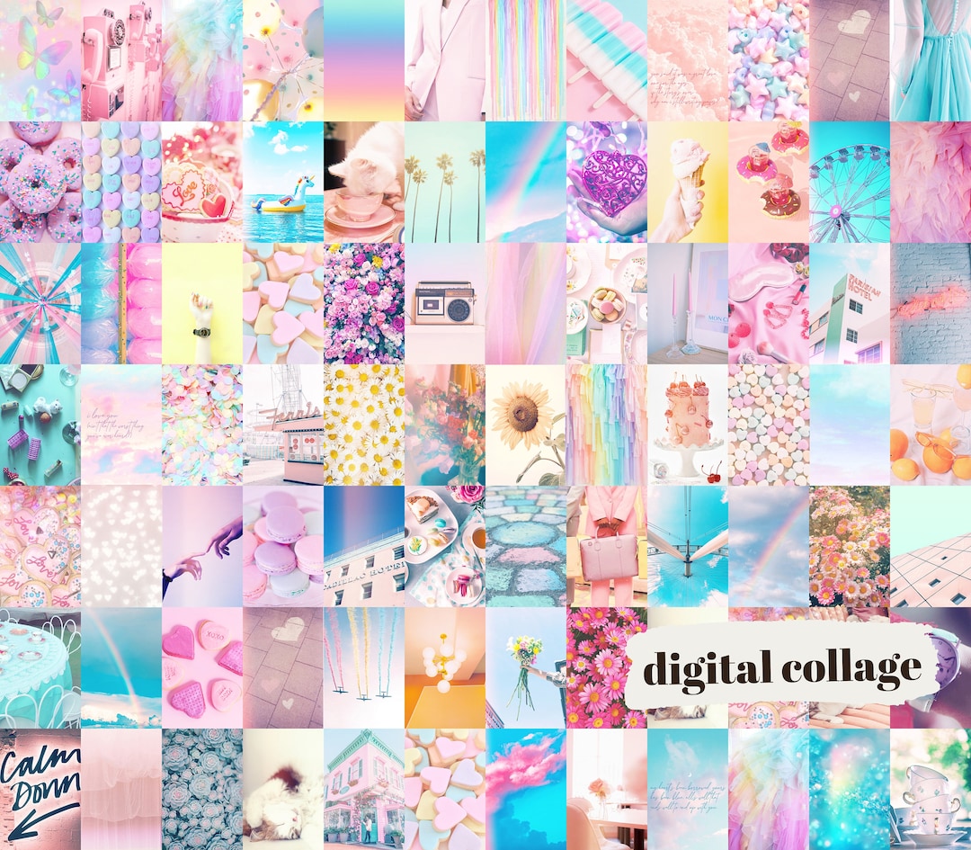 Pastel Lover 150pc INSTANT DOWNLOAD Digital Collage Kit Pastel Era ...