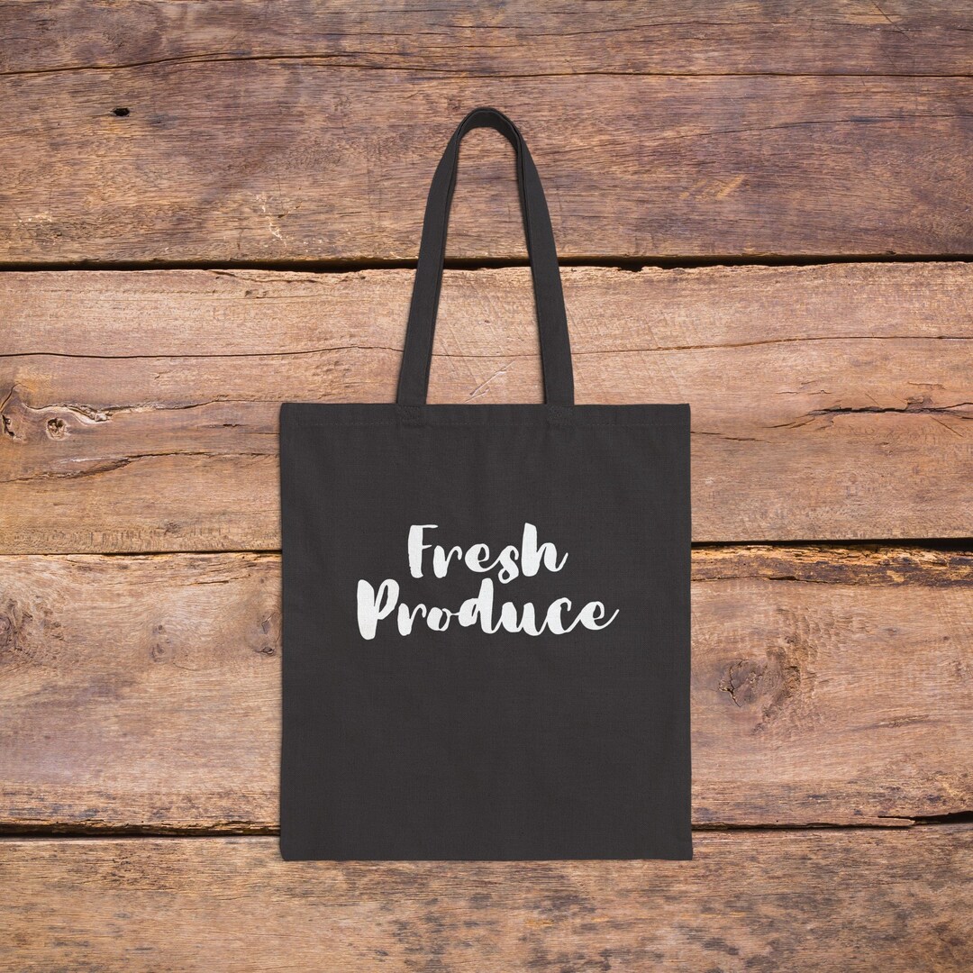 Fresh Produce Farmers Market Cotton Canvas Tote Bag Recyclable Canvas ...