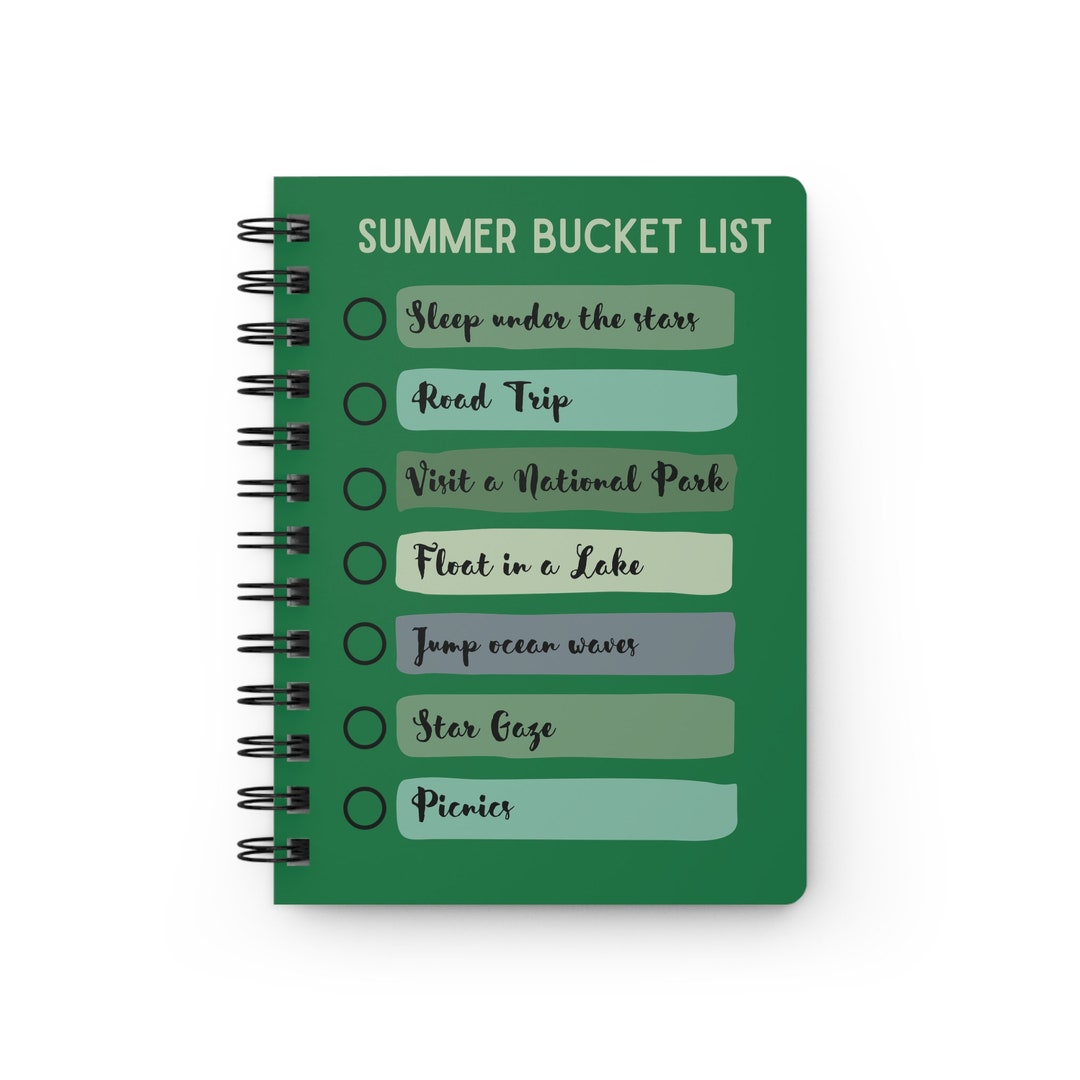 Summer Bucketlist Journal Gifts for Mom Summer Notebook Bucketlist ...