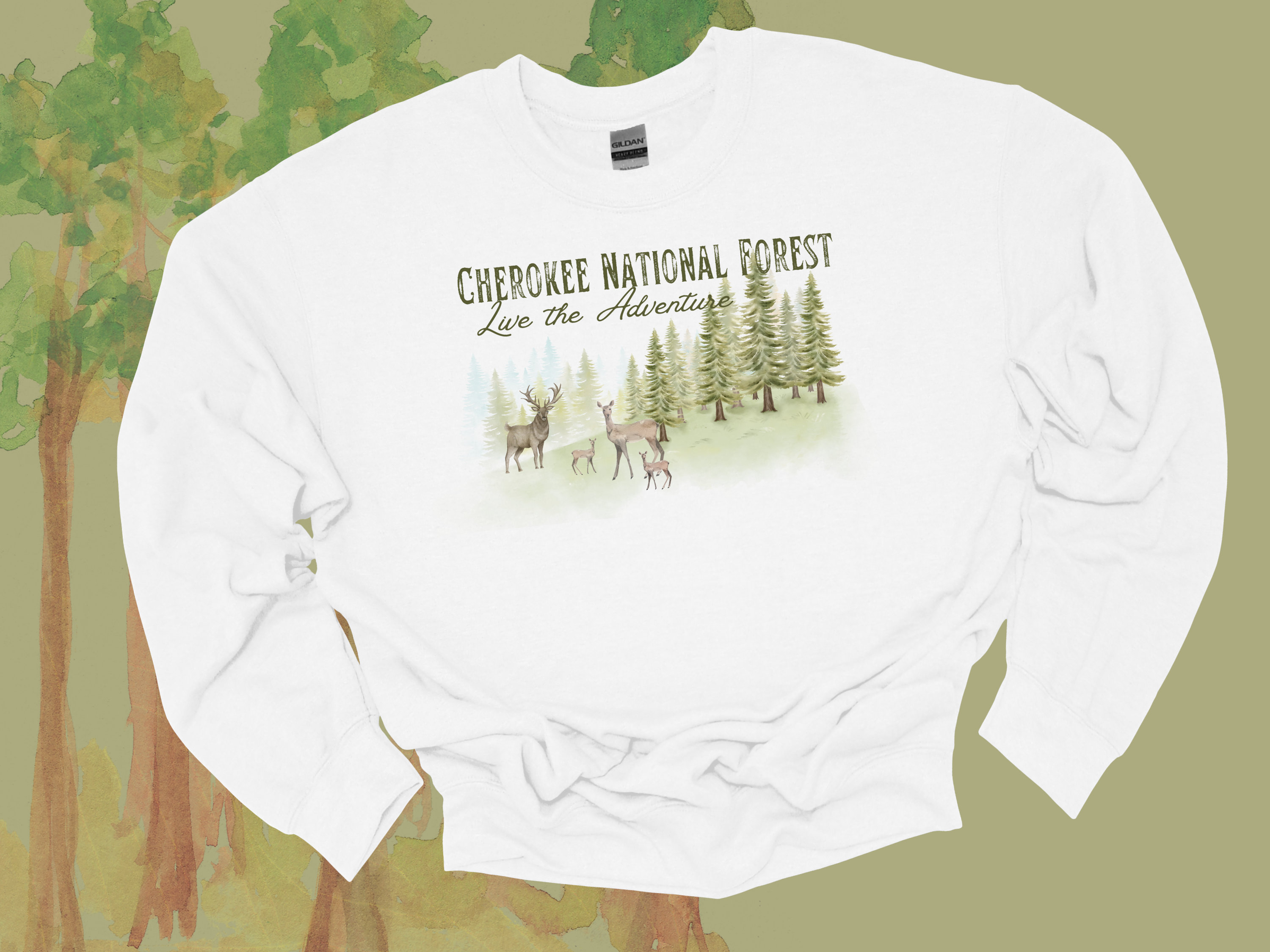 Cherokee National Forest. Tennessee Sweatshirt. Tennessee Travel ...