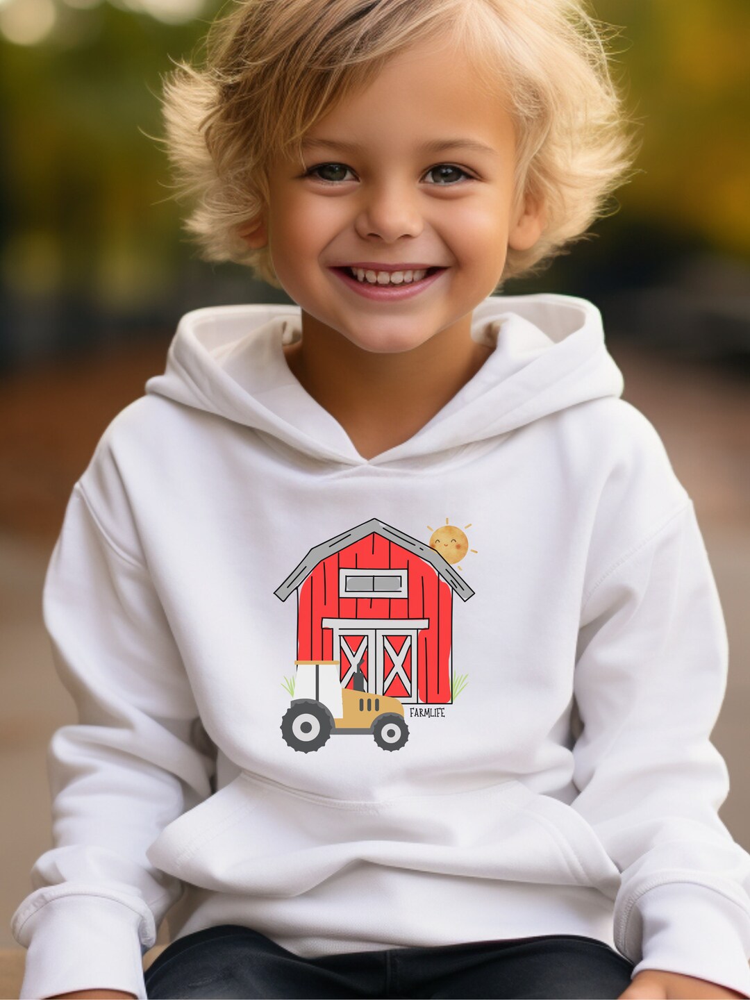 Kids Farm Hoodie. Farming Sweatshirt. Kids Farm Shirt. Kids Sweatshirt ...