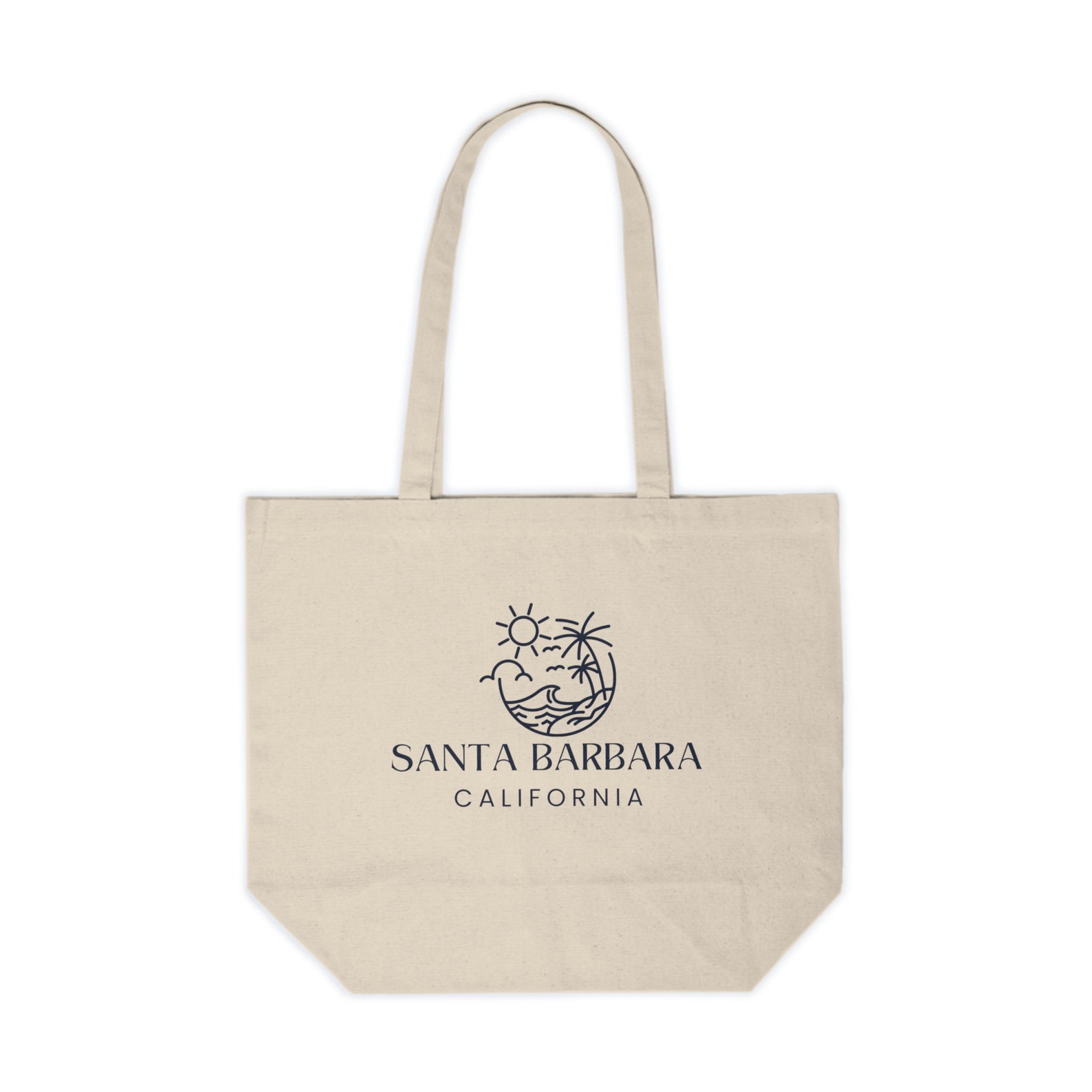Santa Barbara California Beach Bag Reusable Shopping Tote Bag Recycle ...