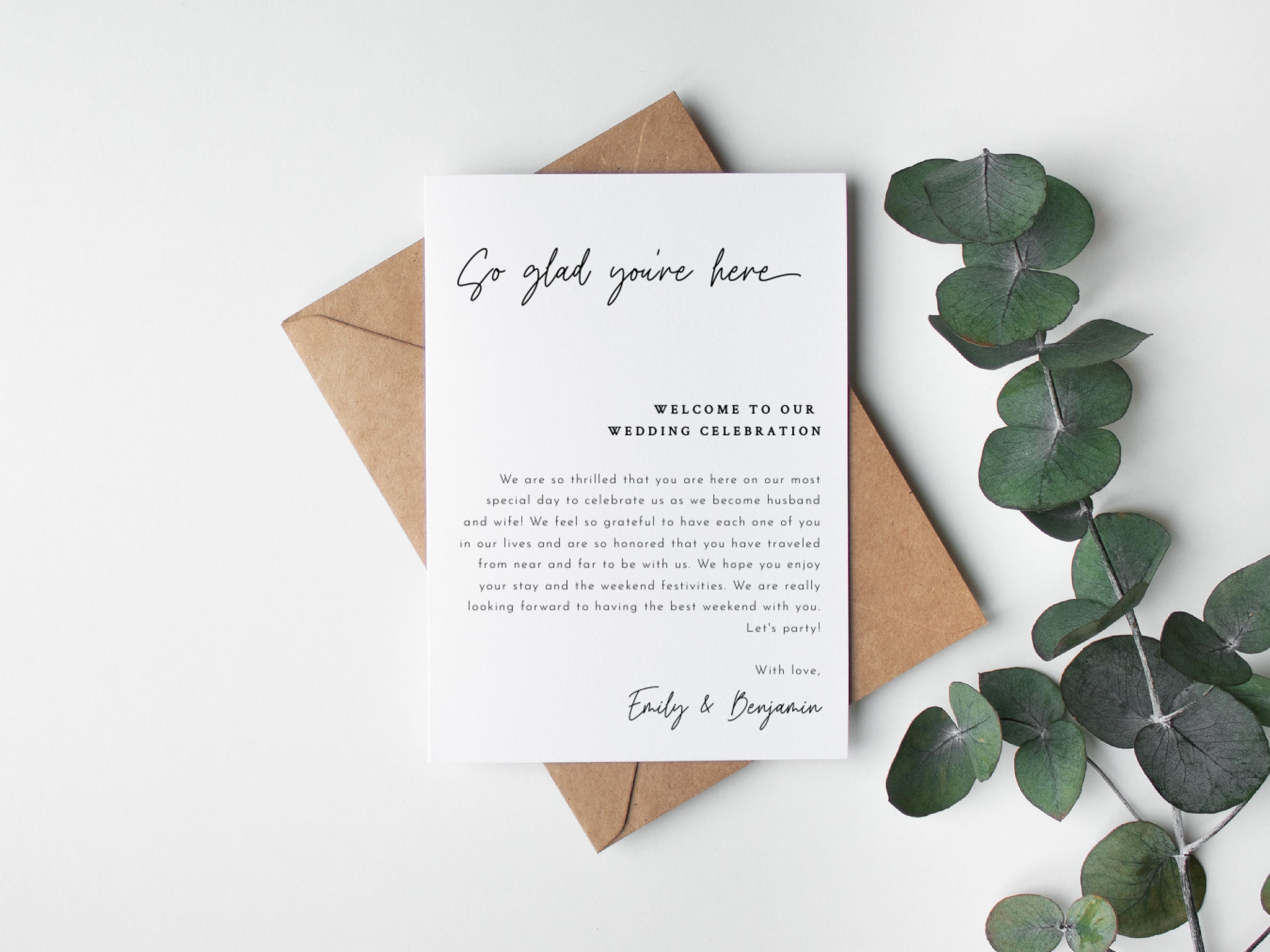 Wedding Welcome Letter Template, Wedding Guest Welcome Letter Editable ...