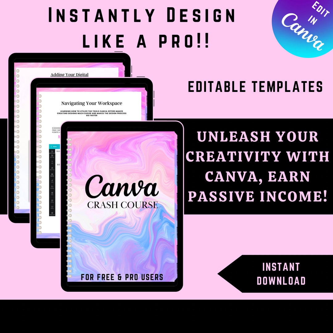 Canva Crash Course, Master Resell Rights, PLR, Video Tutorial Included ...