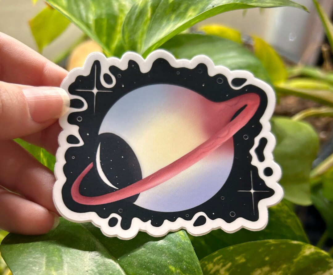 Planet Eye Vinyl Sticker - Etsy