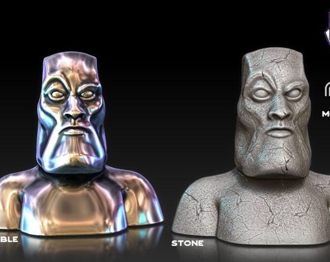The Rock Maoi Bust High Quality Resin in 3 Different Textures and 21 ...