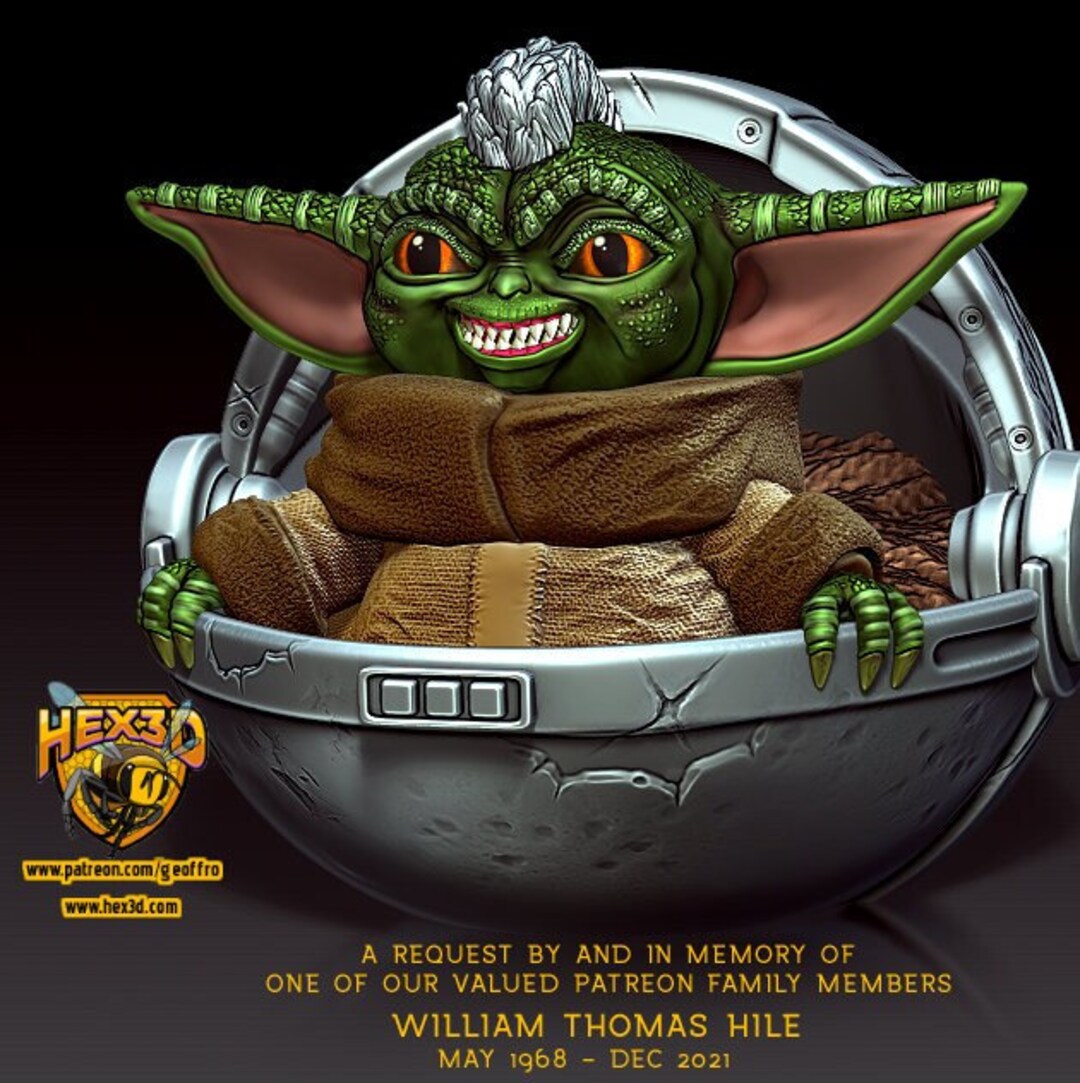 Gremlin Baby Yoda Made in High Quality Resin With 21 Colors - Etsy