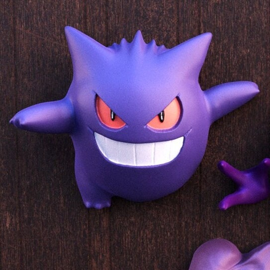 Custom Wall Mounted Gengar Pokémon Inspired Hand Painted - Etsy