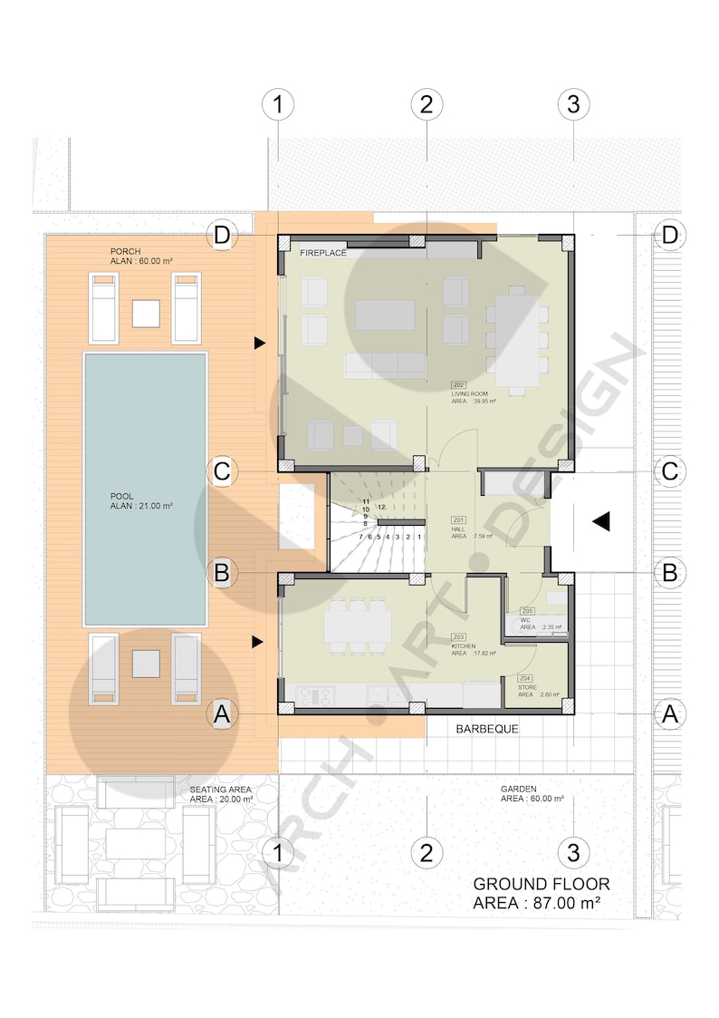 House Plan / Modern Villa Design | 2 Storey | 1969.79 SQFT( 183 M2 ...