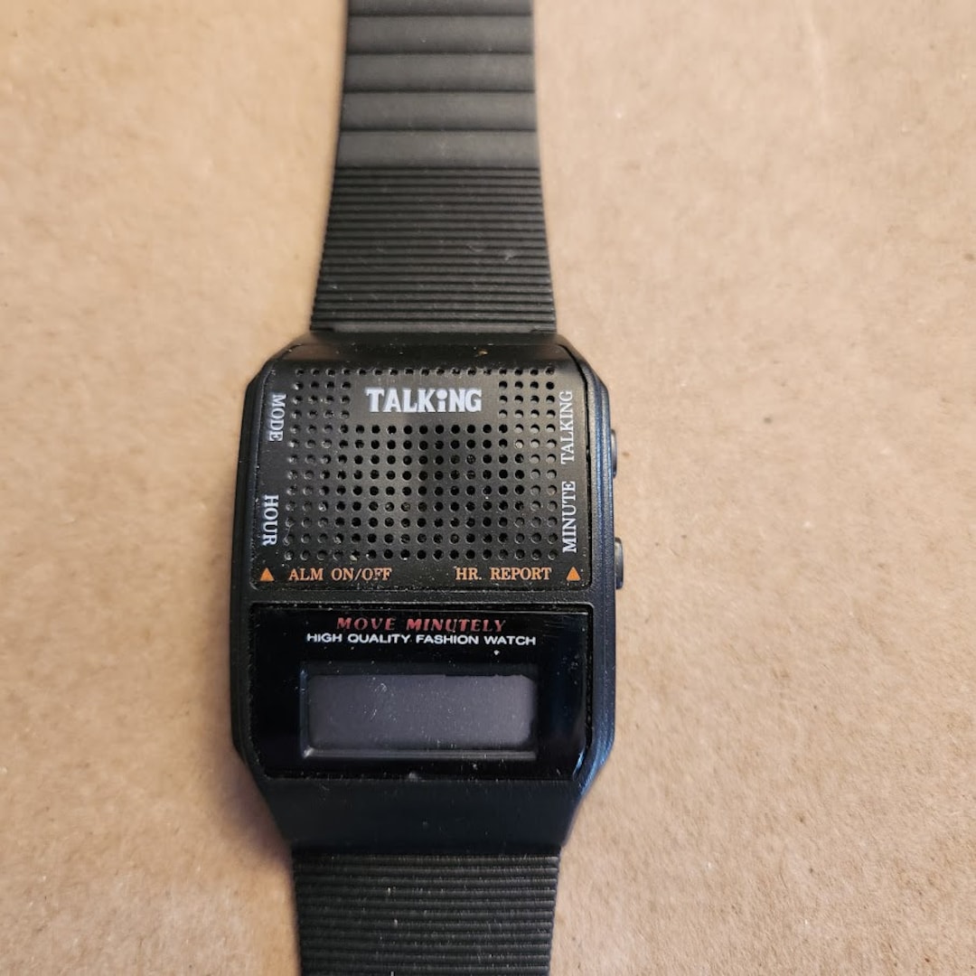 Vintage Radio Shack UTMOST Talking Wristwatch With Alarm-black - Etsy