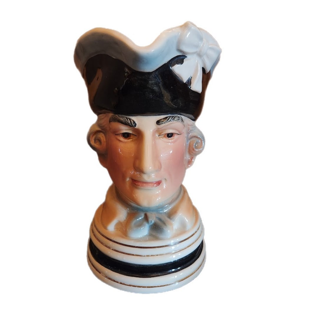 Vintage Ceramic Toby Jug / Pitcher With Music Box - Etsy