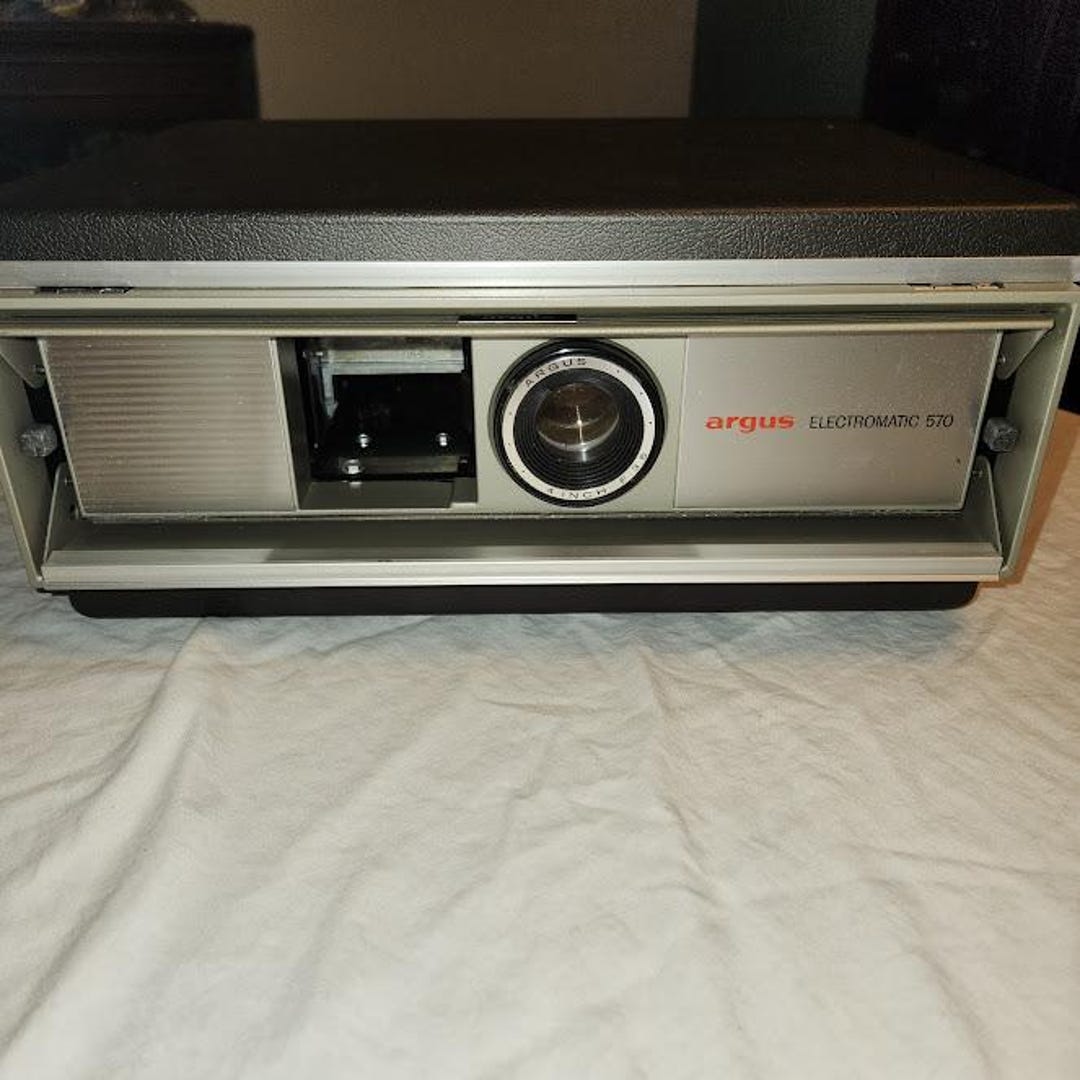 Argus Electromatic Side Projector 570-remote Focus -slide Timer ...
