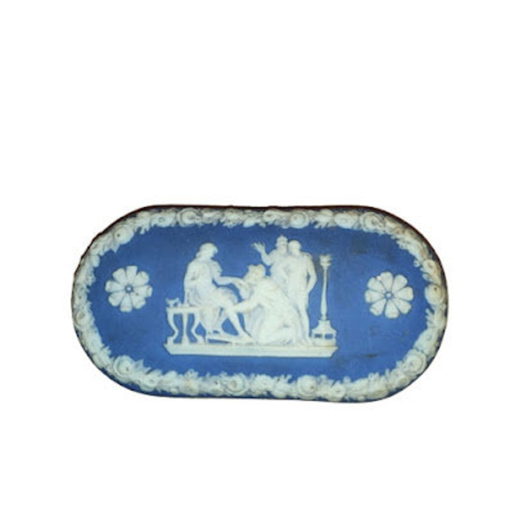Vintage Wedgewood Trinket Box/holder, Matchbox Striker/holder - Etsy