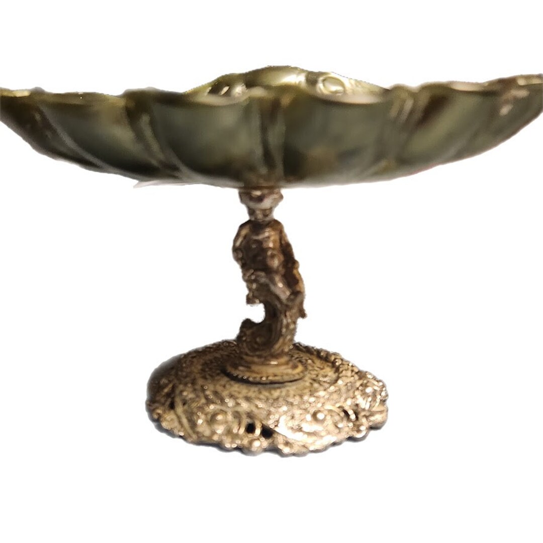 Vintage Cherub Pedestal Green Plastic Marble Style Soap Dish - Etsy