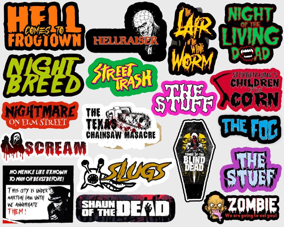 Vintage Halloween Bundle Ghost Reading Sticker Halloween Water Bottle ...