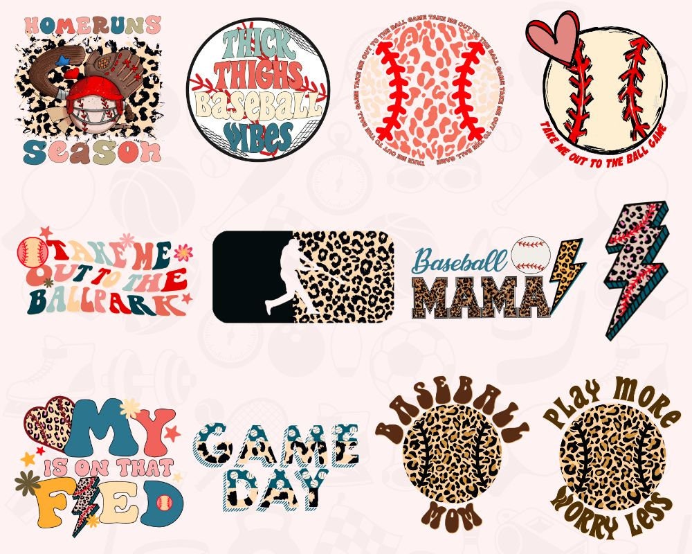 Baseball Svg Png Sublimation Bundle Baseball Team Shirt Design - Etsy