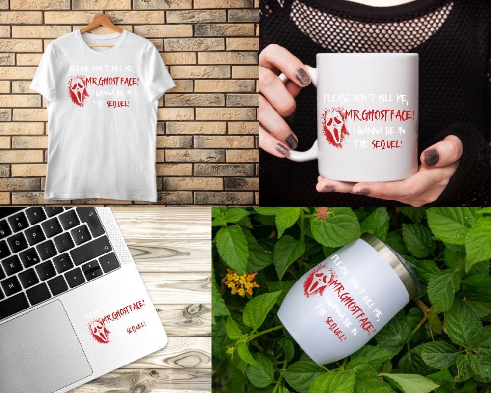 Ghostface Svg File for Horror Movie Svg for Halloween Shirts - Etsy ...