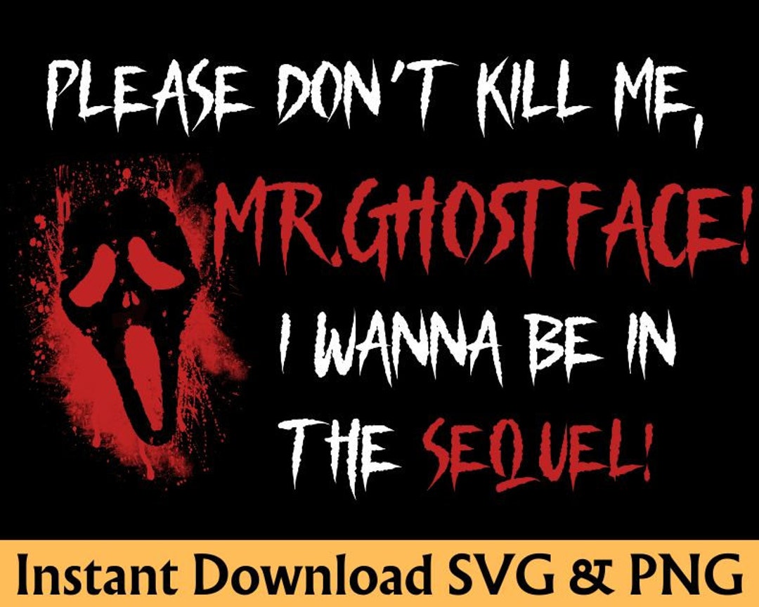 Ghostface Svg File for Horror Movie Svg for Halloween Shirts - Etsy ...