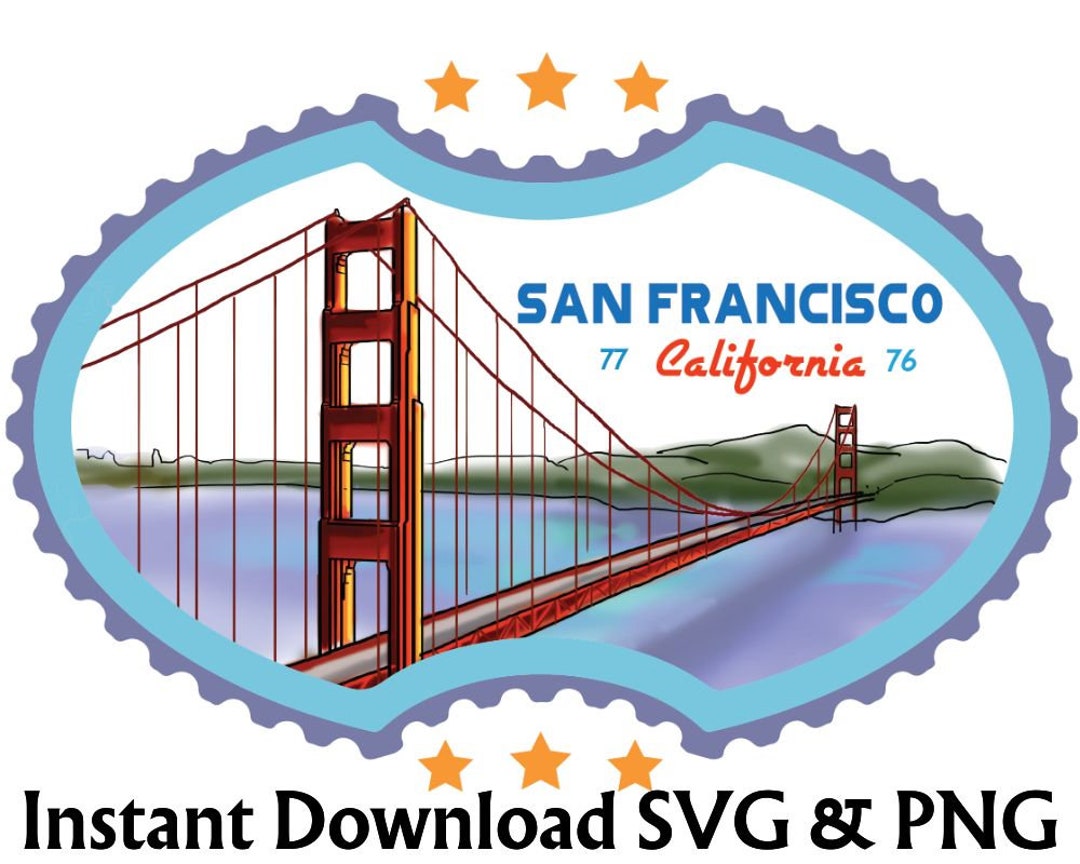 San Francisco Svg Png for California Svg for San Francisco City Png for ...