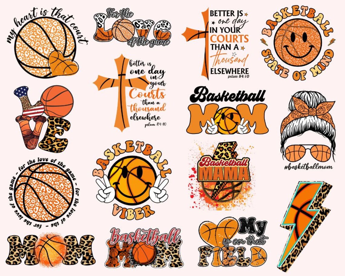Basketball Svg Png Bundle Game Day Vibes Sports Mama - Etsy