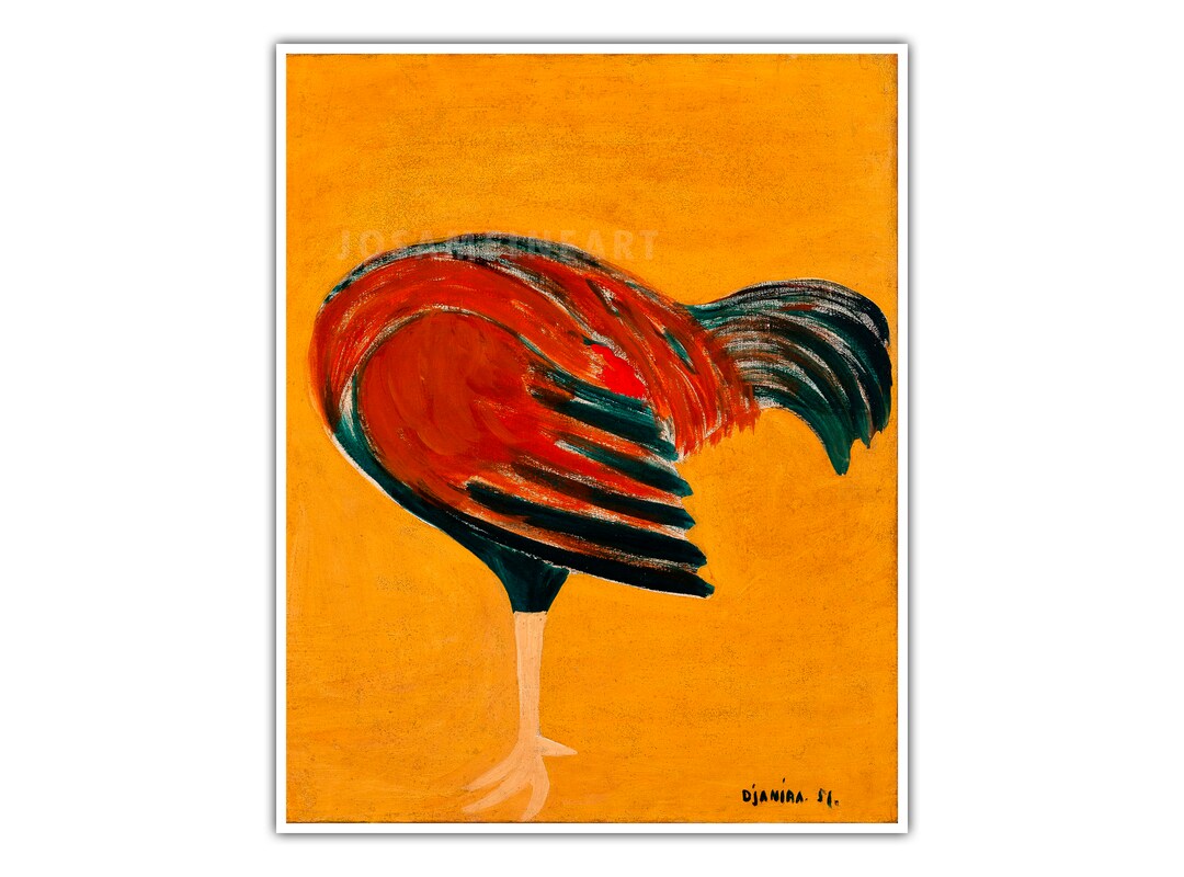 DJANIRA Da MOTTA E SILVA, "galo" (1951), Giclee Fine Art Print ...