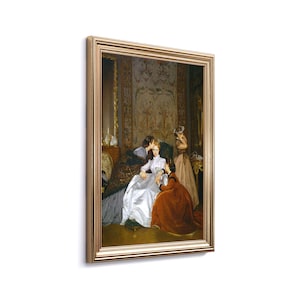 AUGUSTE TOULMOUCHE, "the Hesitant Fiancée" (1866), Giclee Fine Art ...