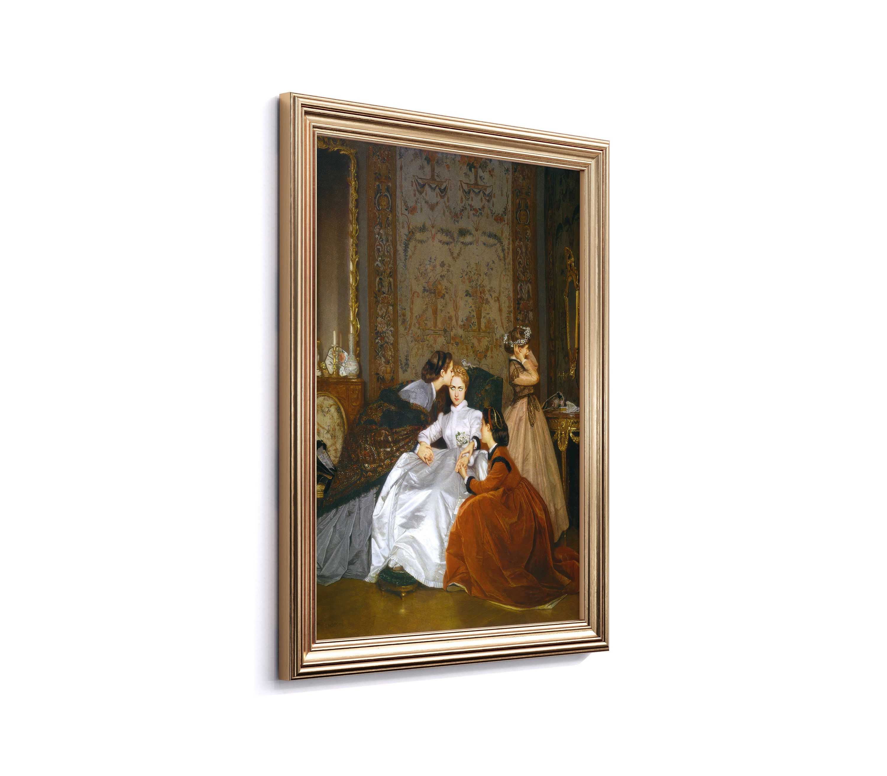 AUGUSTE TOULMOUCHE, "the Hesitant Fiancée" (1866), Giclee Fine Art ...