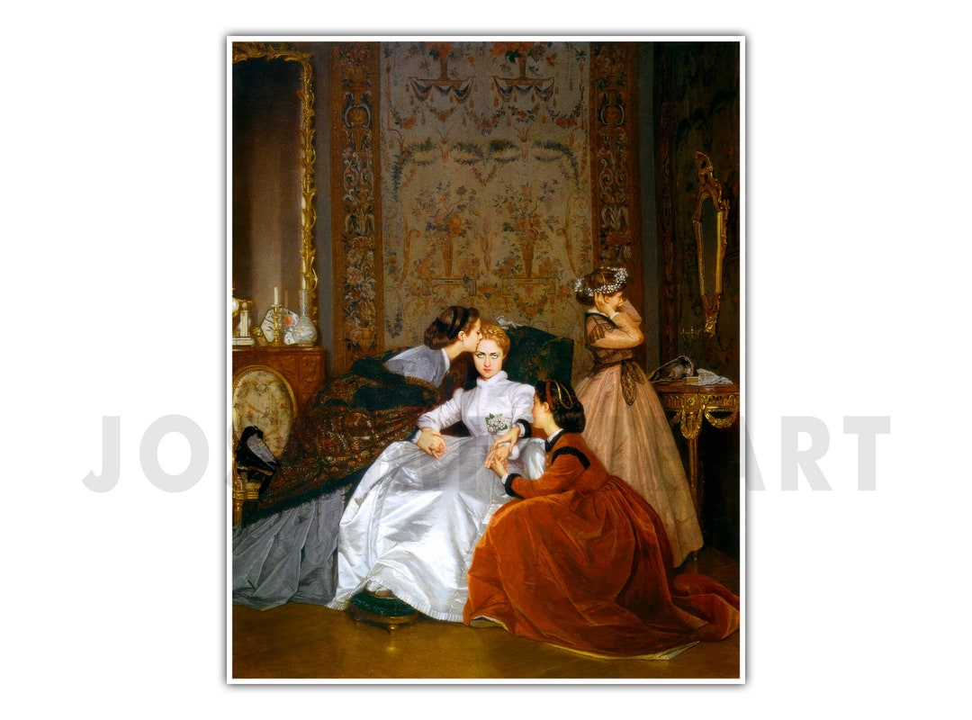 AUGUSTE TOULMOUCHE, "the Hesitant Fiancée" (1866), Giclee Fine Art ...