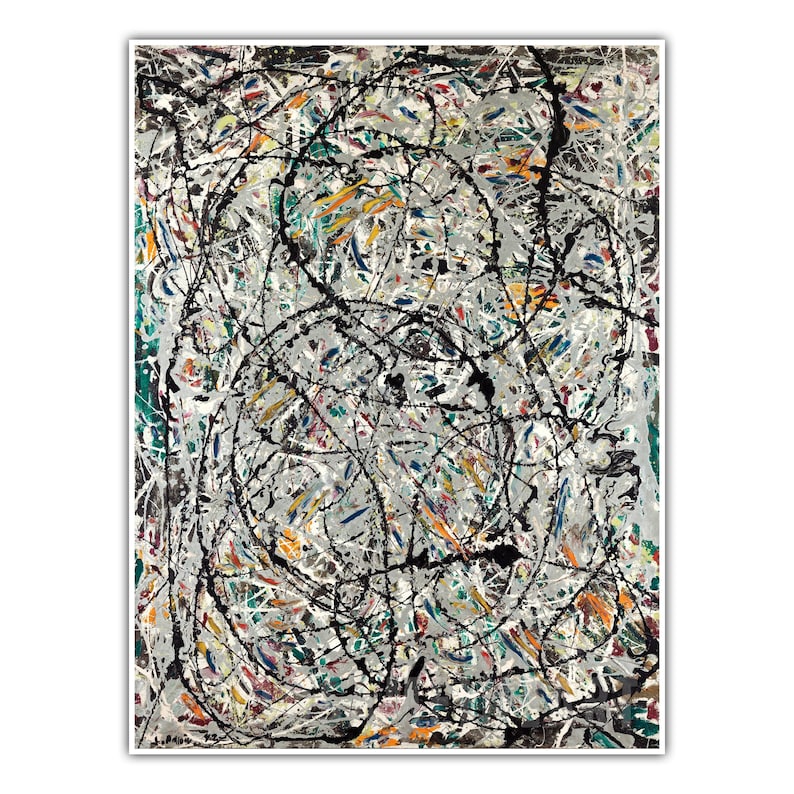 JACKSON POLLOCK, "watery Paths" (1947), Giclee Fine Art Print, Abstract ...