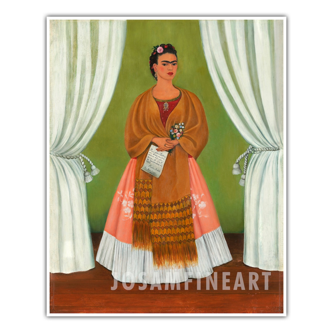 FRIDA KAHLO, "self-portrait Dedicated to Leon Trotsky" (1937), Giclee ...
