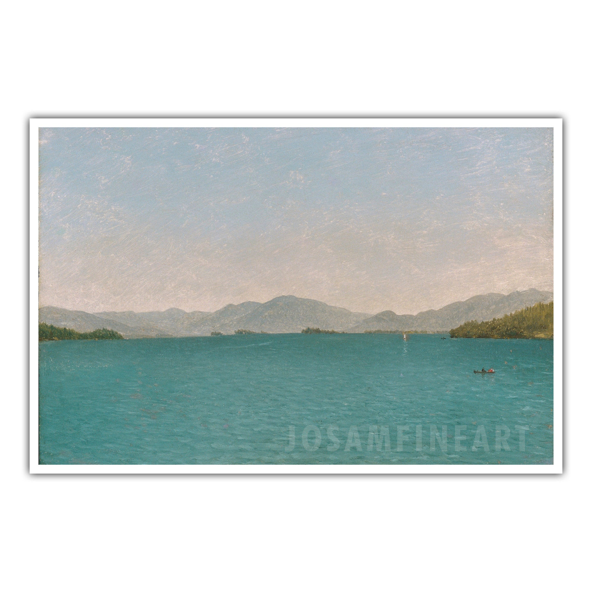 JOHN FREDERICK KENSETT Lake George Free Study - Etsy France