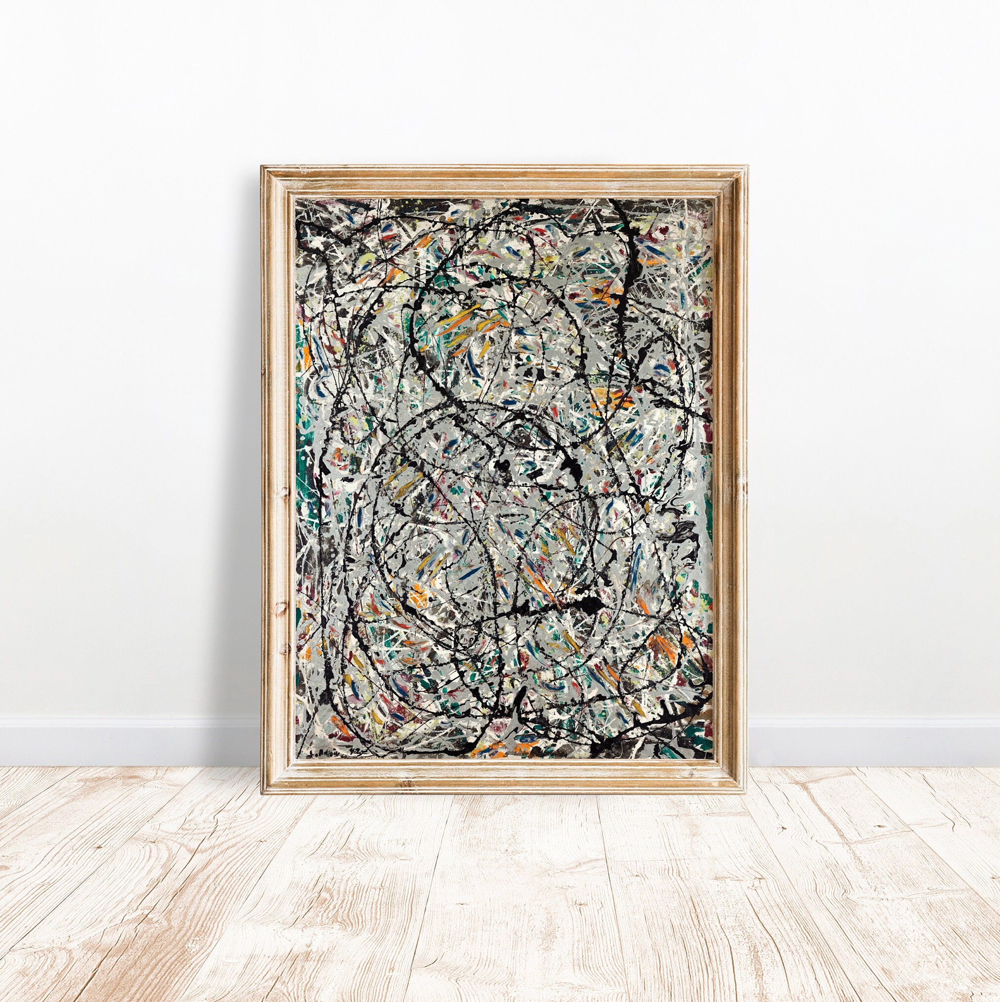 JACKSON POLLOCK, "watery Paths" (1947), Giclee Fine Art Print, Abstract ...
