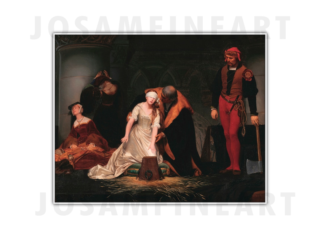 PAUL DELAROCHE, "execution of Lady Jane Grey" (1833), Giclee Fine Art ...