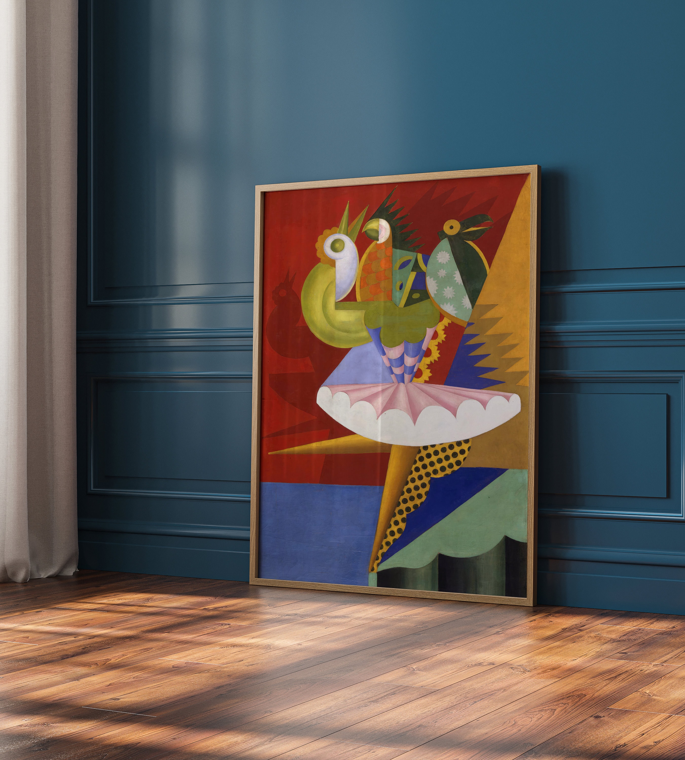 FORTUNATO DEPERO, "rotating Ballerina and Parrots" (1917), Giclee Fine ...
