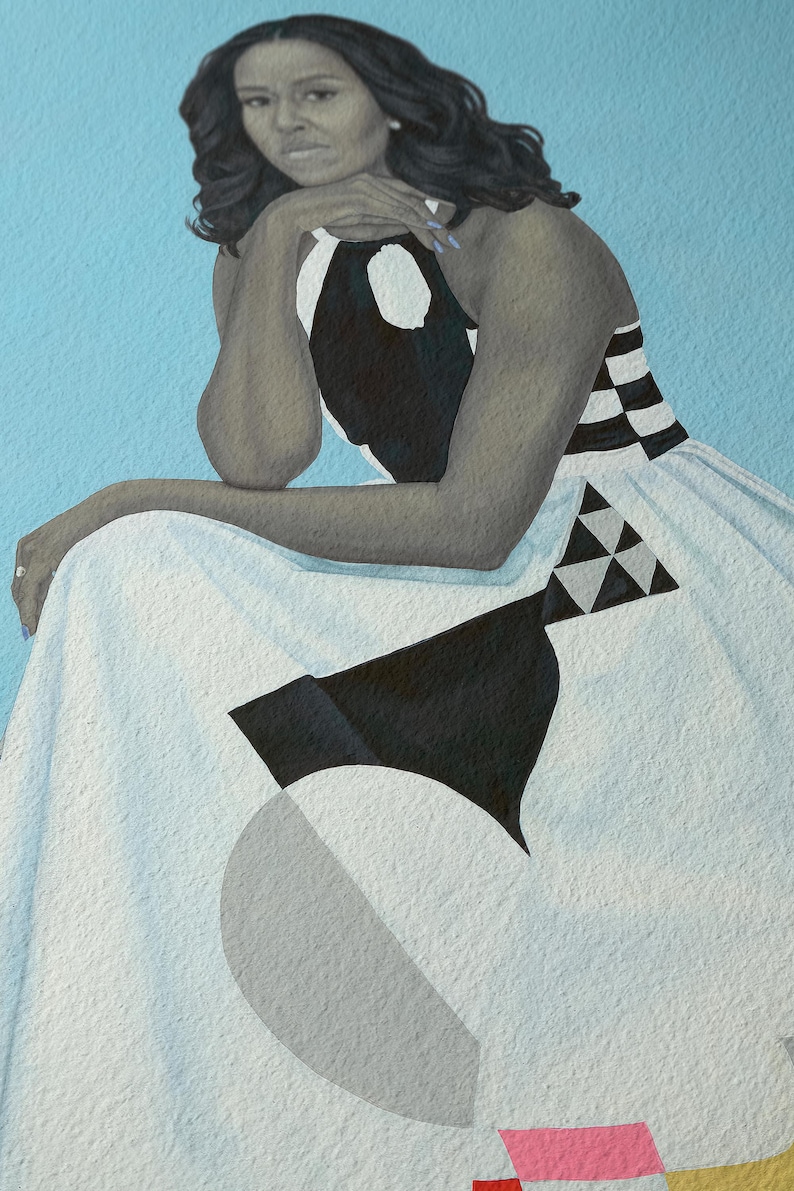 AMY SHERALD, "michelle Lavaughn Robinson Obama" (2018), Giclee Fine Art ...