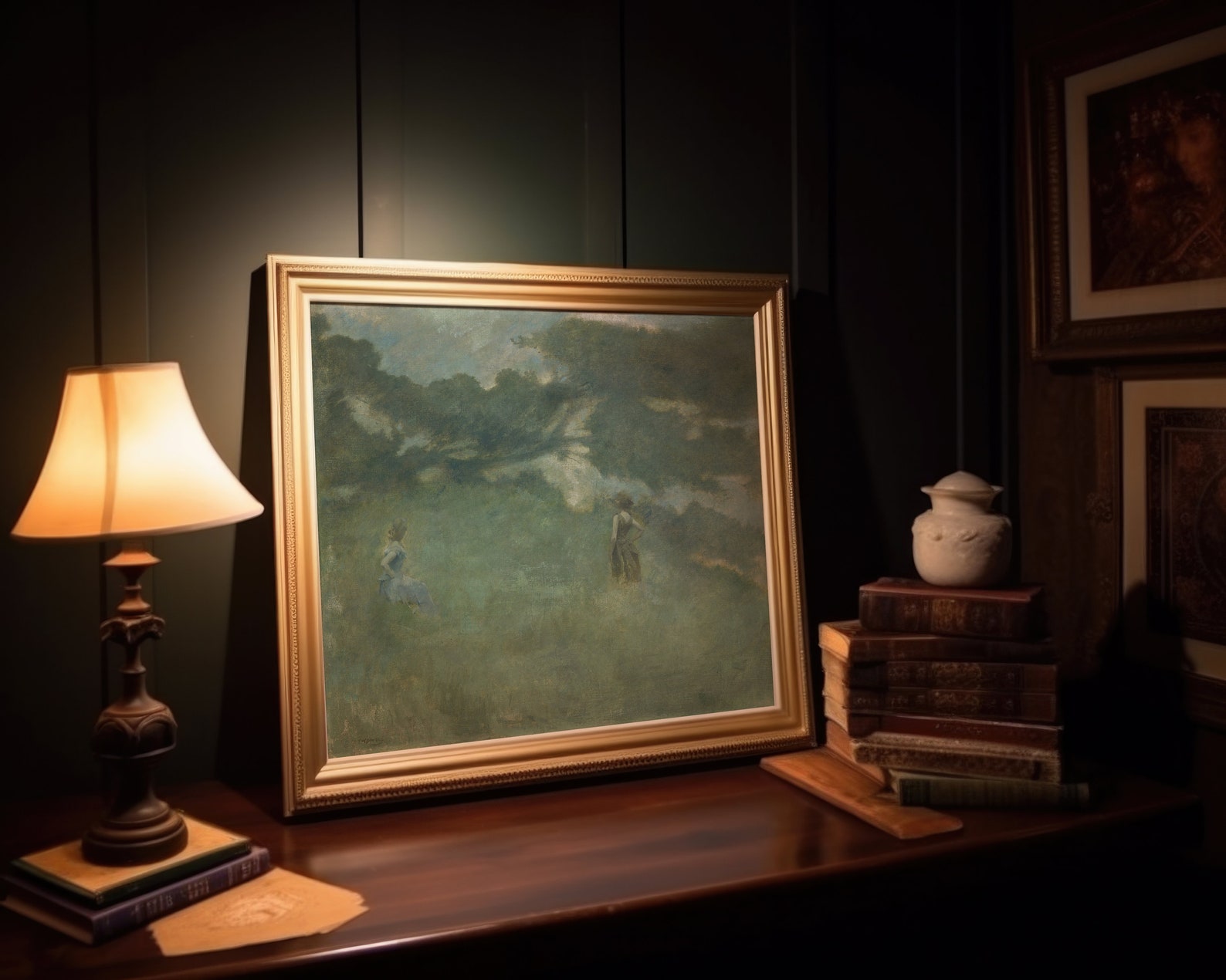 THOMAS WILMER DEWING, "the Hermit Thrush" (1890), Giclee Fine Art Print ...